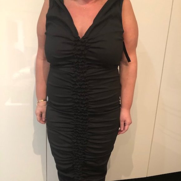 Donna Karan | Dresses | Donna Karan Black Label Stretch Paper Silk ...
